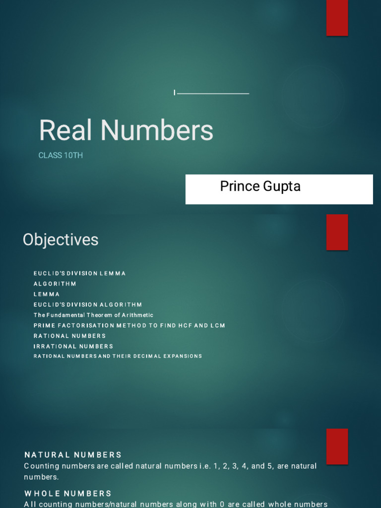Real Numbers: @mathswithrishi | PDF | Rational Number | Number Theory