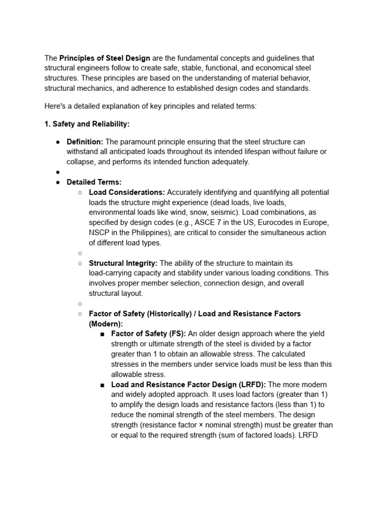 Principles of Steel Design | PDF | Buckling | Strength Of Materials
