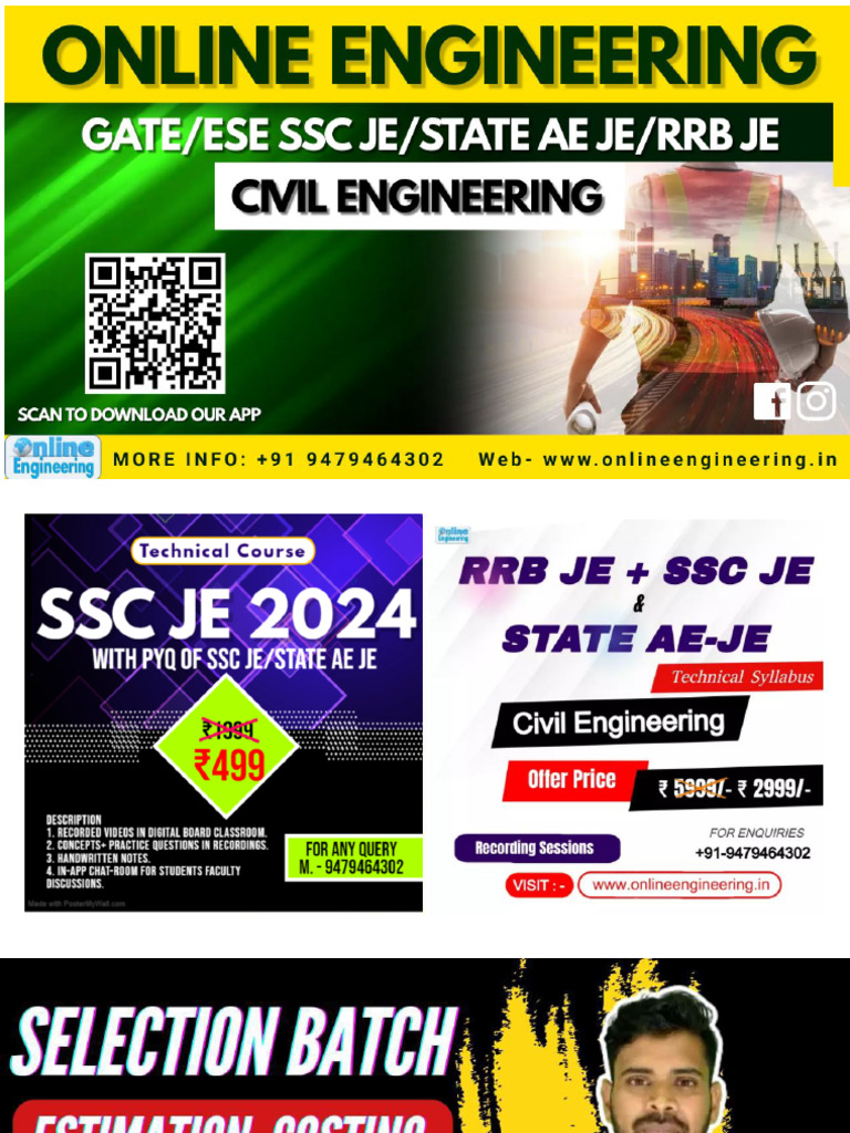 Estimation & Costing Notes Selection Batch by Ankit Gupta Sir Online (1 ...