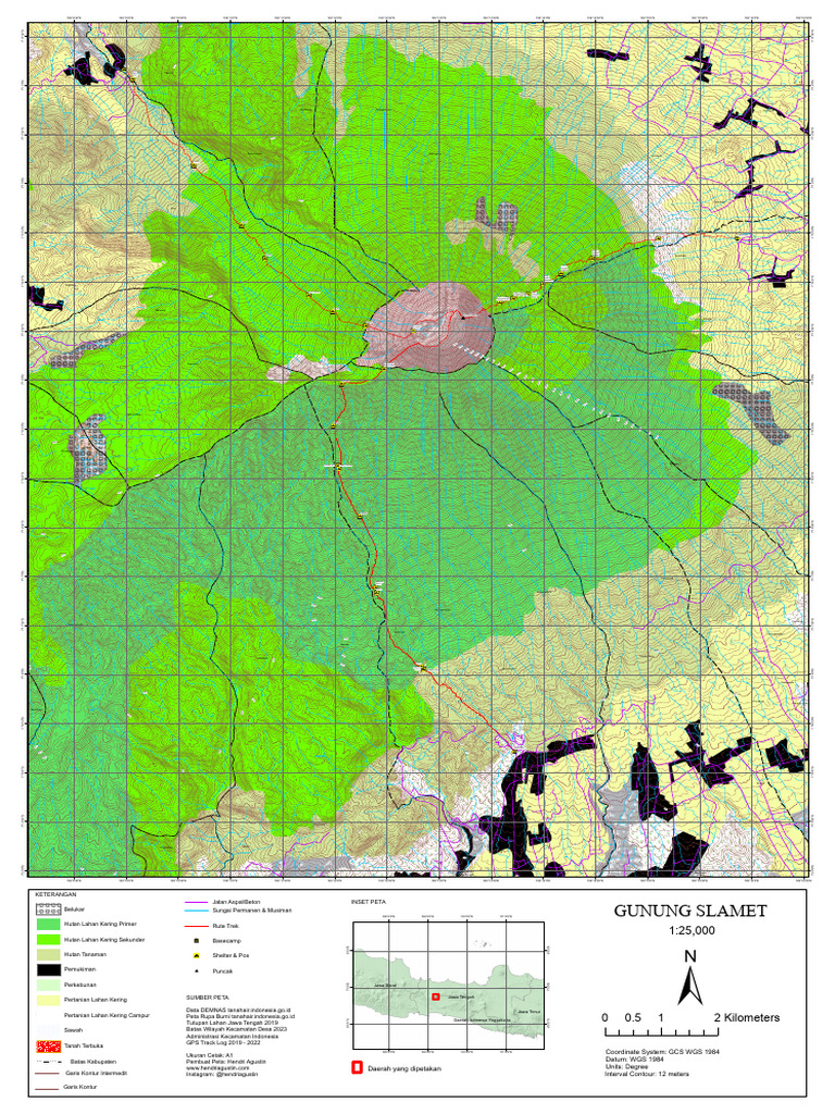 Peta Gunung Slamet | PDF