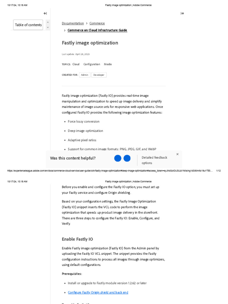 Fastly Image Optimization - Adobe Commerce | PDF | Computer Data | Computer Vision