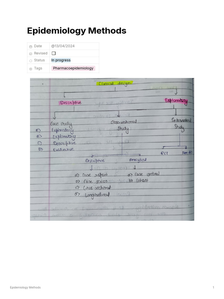 Epidemiology Methods | PDF