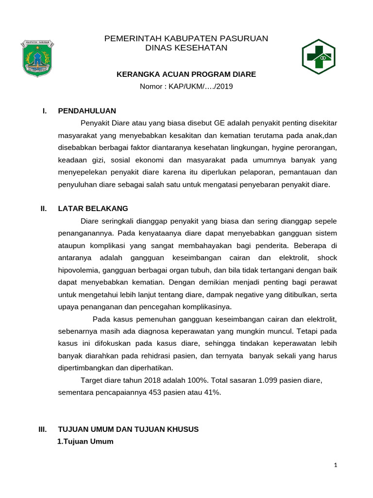 Kak Diare | PDF