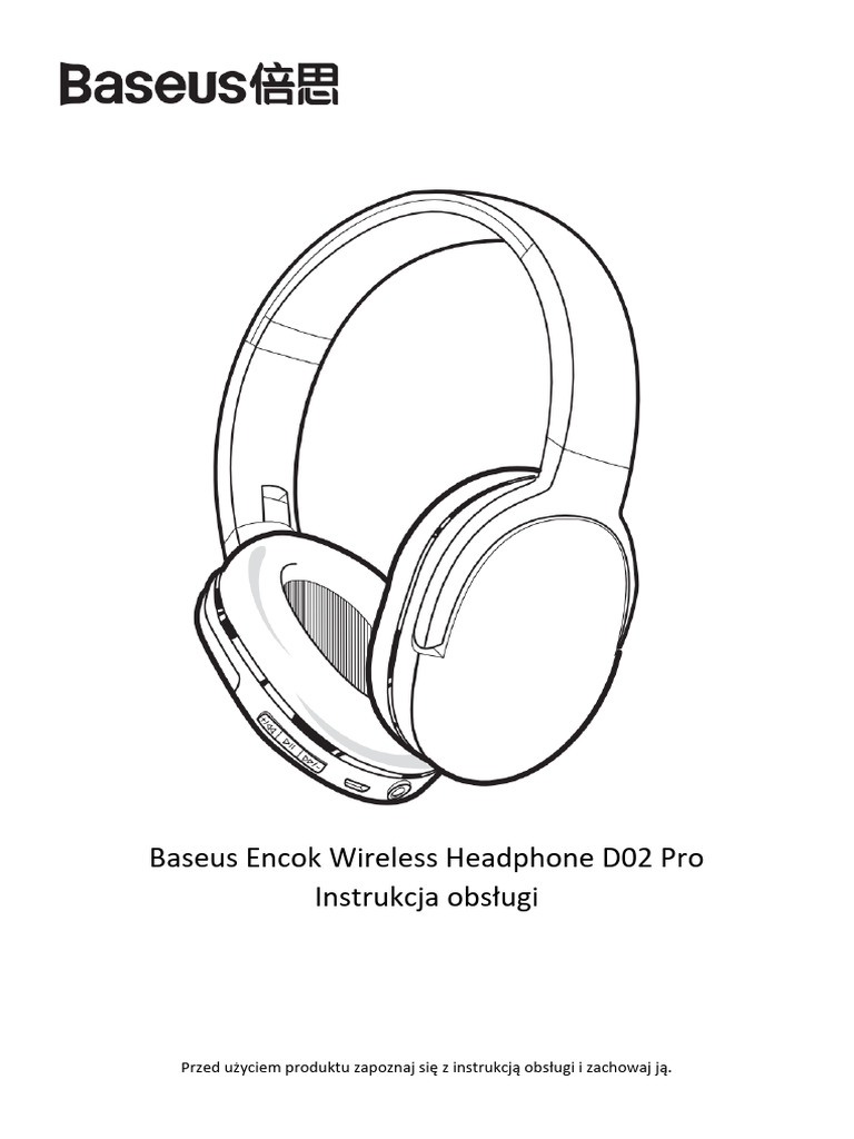 Instrukcja Obslugi BASEUS Encok D02 Pro | PDF