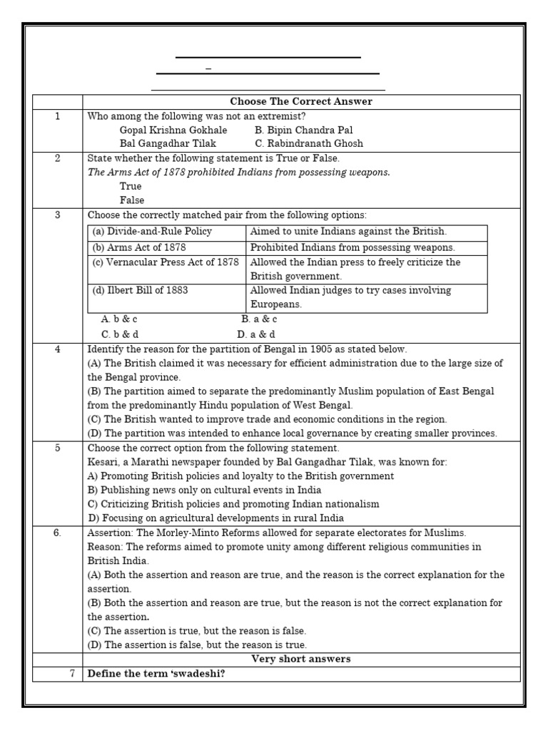 PT 2 - Gr8-SSC-Indias Freedom Movement Begins | PDF | British Raj ...