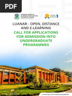 Call For Applications For Admission Into Luanar Postgraduate Programme ...