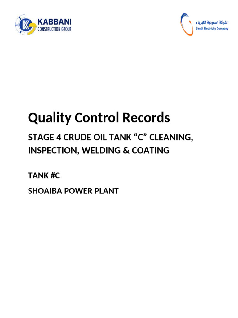 Quality Control Records - Draft Tittle | PDF