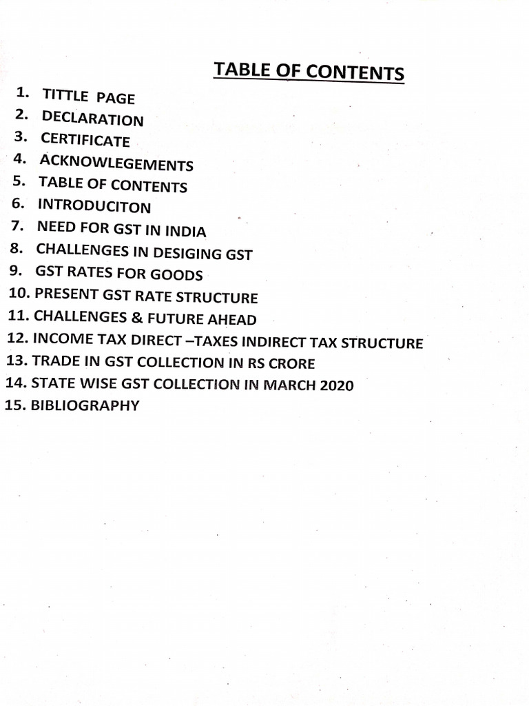 GST Project | PDF