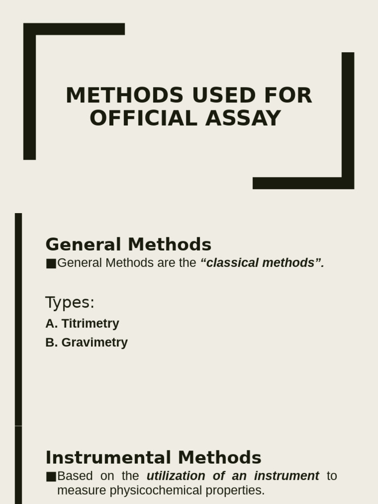 Official Assay Methods Overview | PDF | Electromagnetic Radiation | Waves