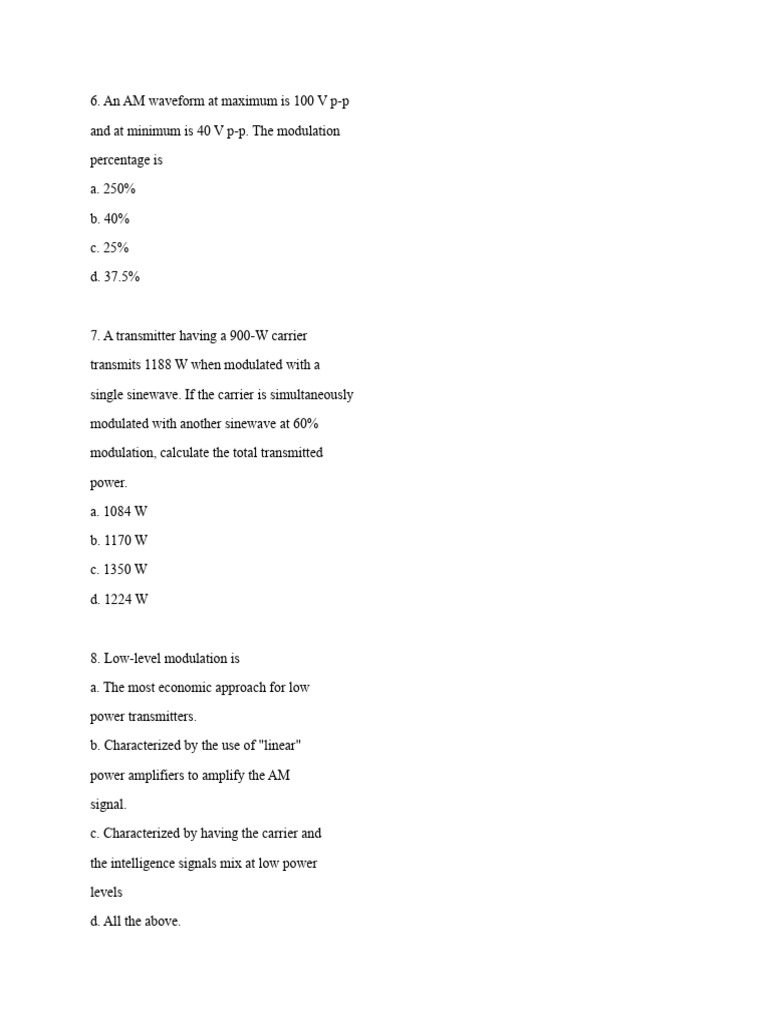Amplitude Modulation pt.2.2 | PDF | Amplifier | Modulation
