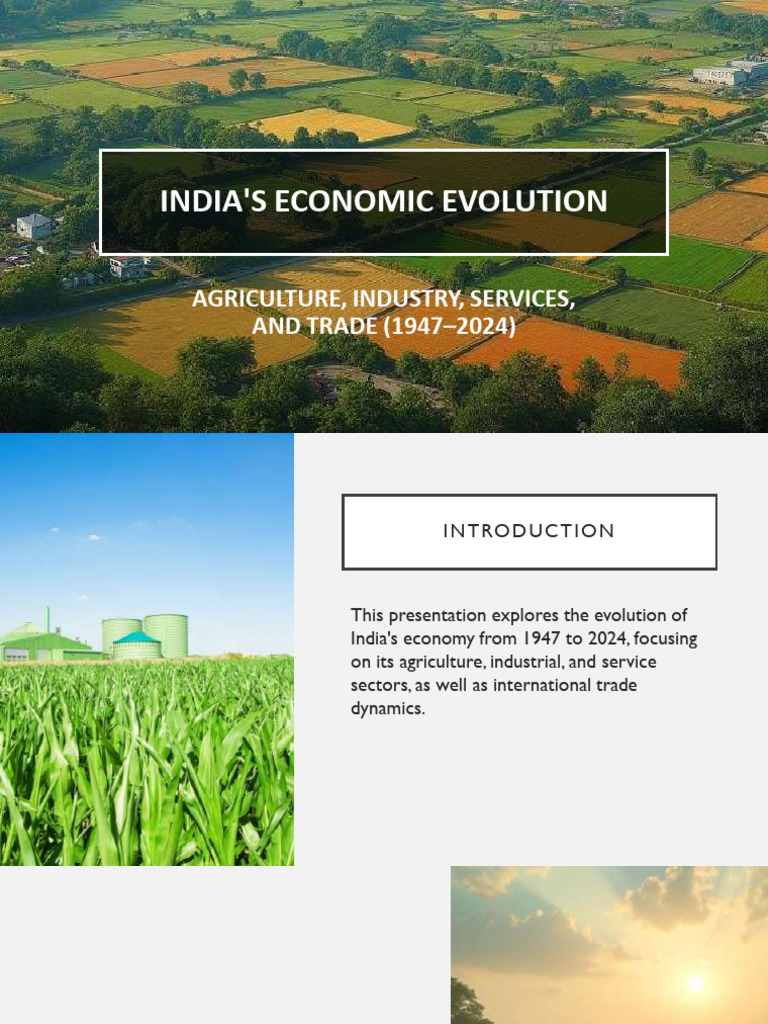 India's Economic Evolution | PDF | Agriculture | Balance Of Trade