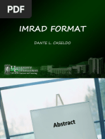 Understanding IMRaD Structure | PDF