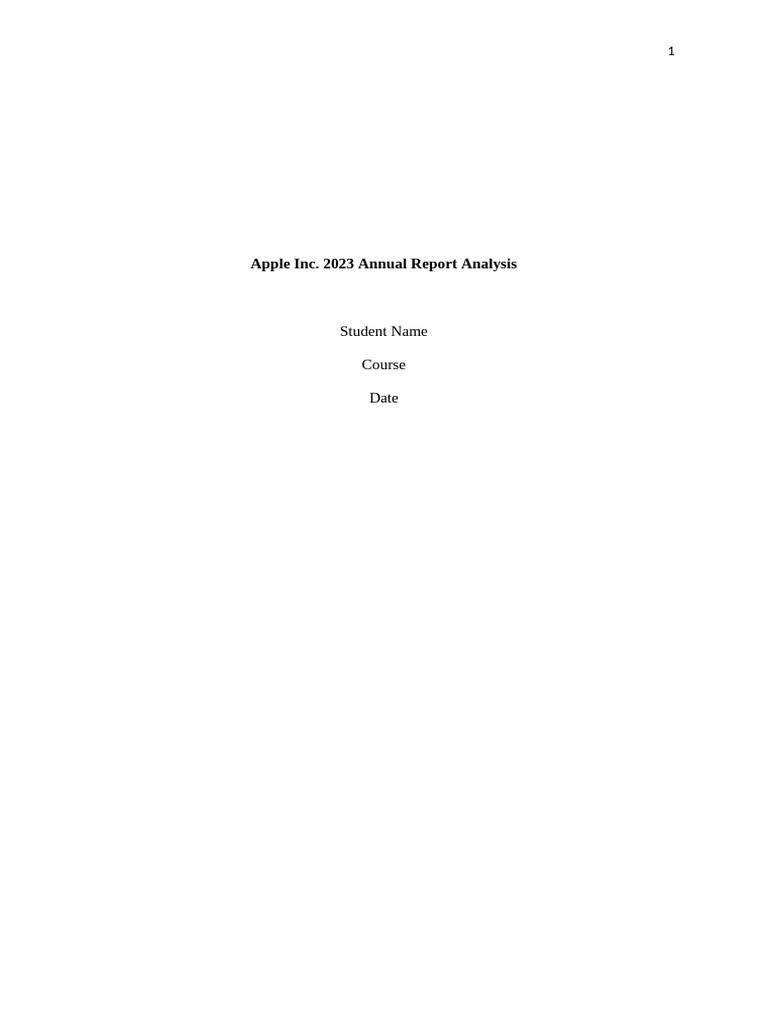 Apple Inc. 2023 Annual Financial Overview | PDF | Goodwill (Accounting ...