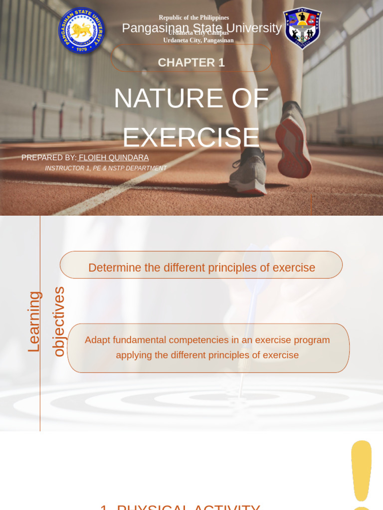 Chapter 1 - Nature of Exercise - Path Fit 2 | PDF | Strength Training ...
