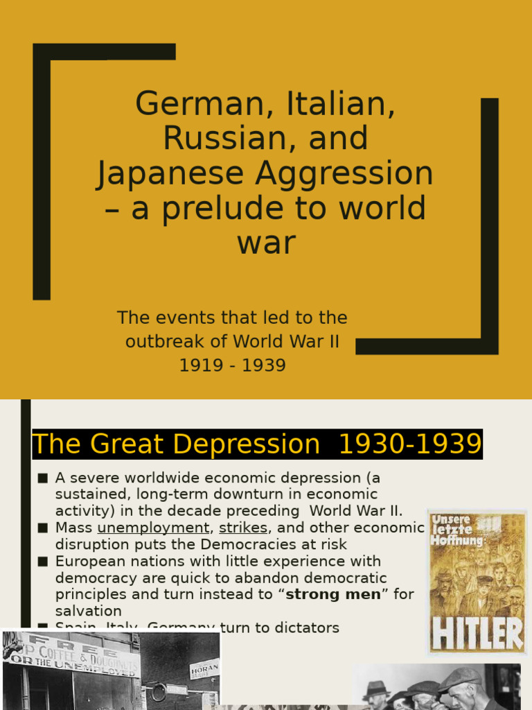 Prelude to WWII: Aggression of Axis Powers | PDF | Nazi Germany ...