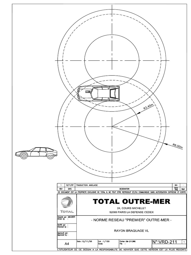VRD 211 Rayon Braquage VL | PDF