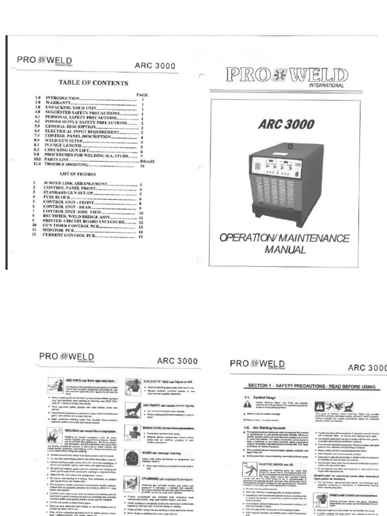 Pro Weld Arc 300 IM | PDF