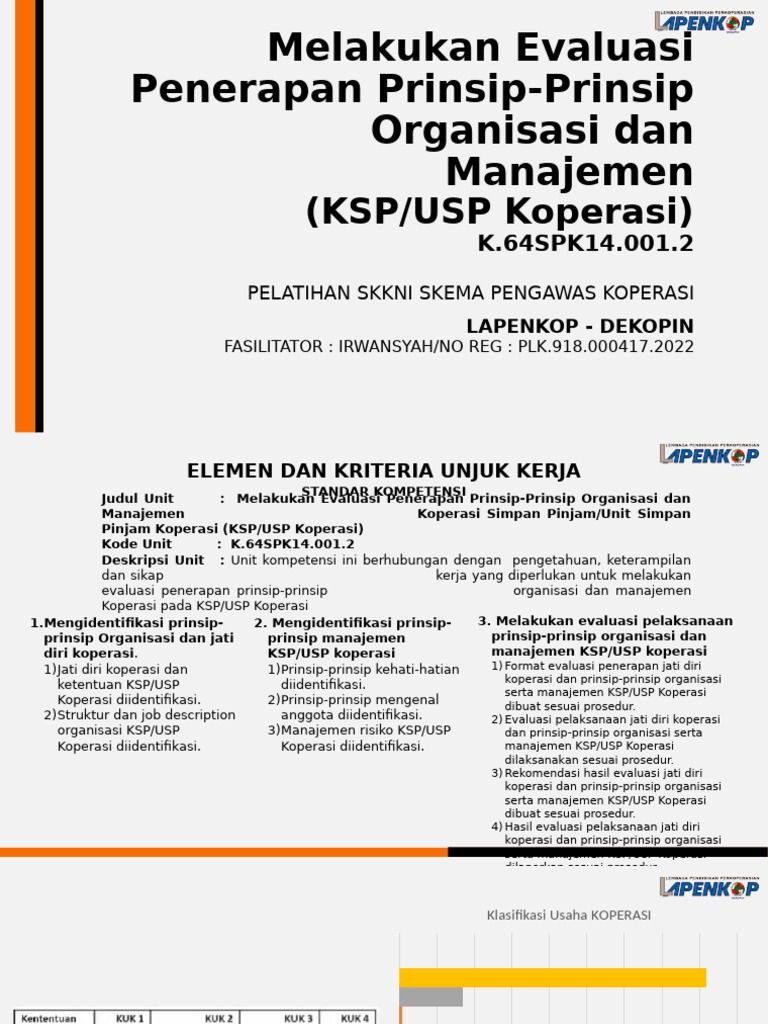 A. Melakukan Evaluasi Penerapan Prinsip-Prinsip Organisasi Dan Manajemen KSP-USP | PDF