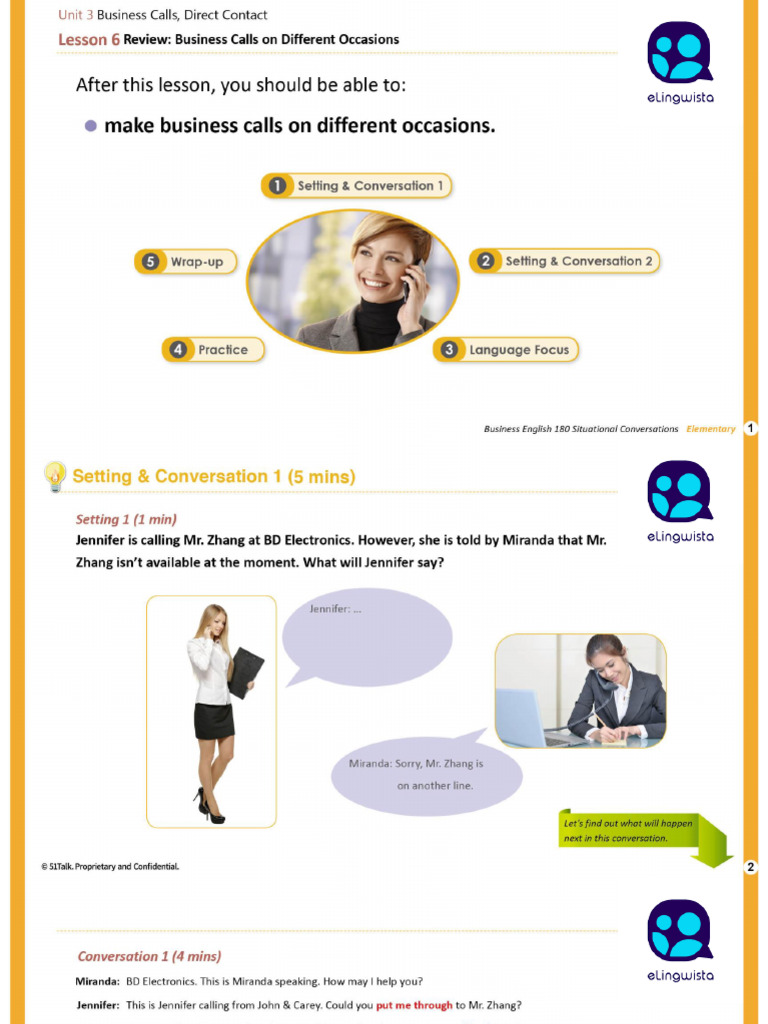 Unit 2 Lesson 6 - Elingwista | PDF