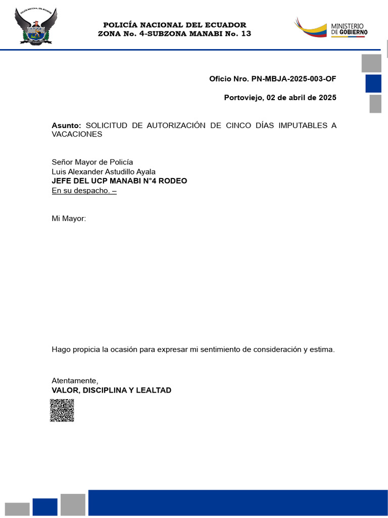 Oficio de Vacaciones Imputables-2-Signed | PDF