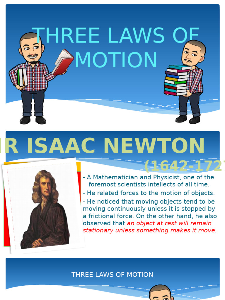 2-Three Laws of Motion | PDF | Force | Inertia