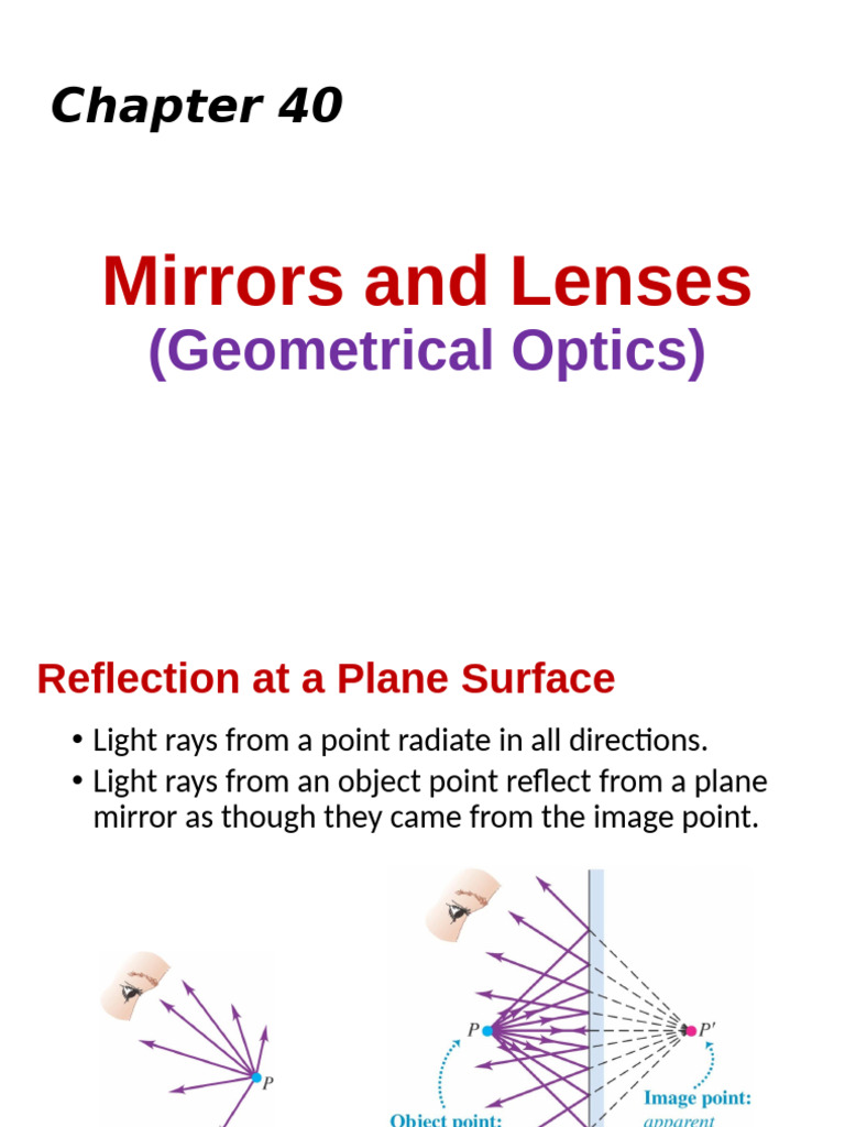 2 Mirrors and Lenses | PDF | Optics | Mirror