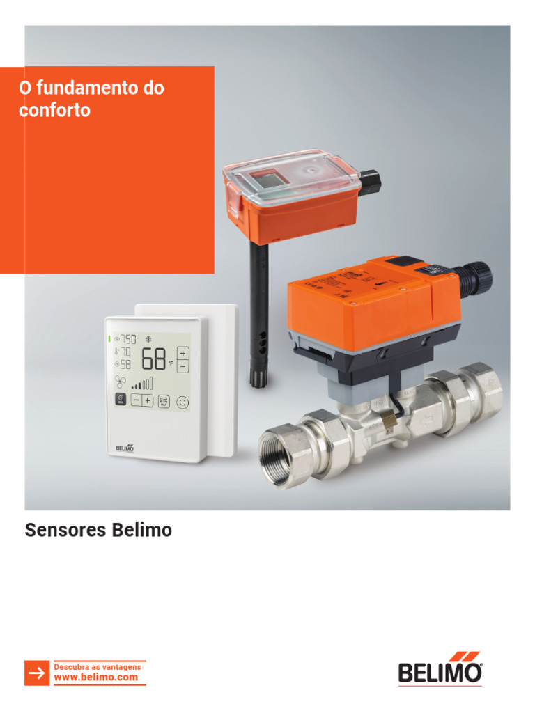 Sensores Belimo para Automação AVAC | PDF | Automação | Temperatura