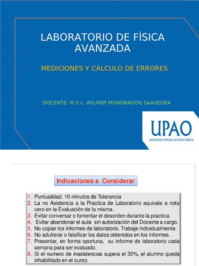 Lab Nº01-Mediciones y Errores-FA-CIVIL-MONDRAGON | PDF