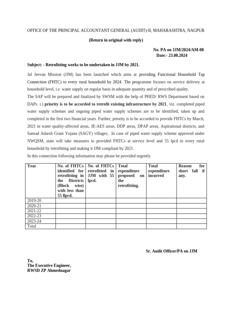 AM-08 Retrofitting Works Proposed and Completed | PDF