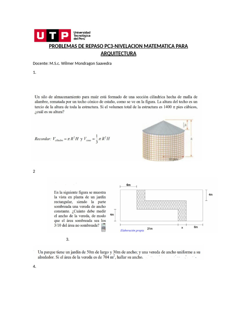 Niv. Matematica pc3-EJERCICIOS | PDF