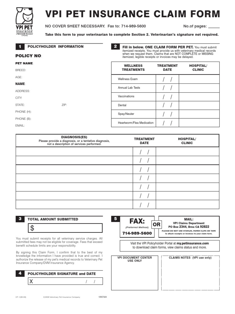 Vpi Form | PDF | Veterinary Physician | Fraud