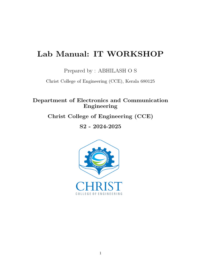 IT Workshop Lab Manual AOS | PDF | World Wide Web | Internet & Web