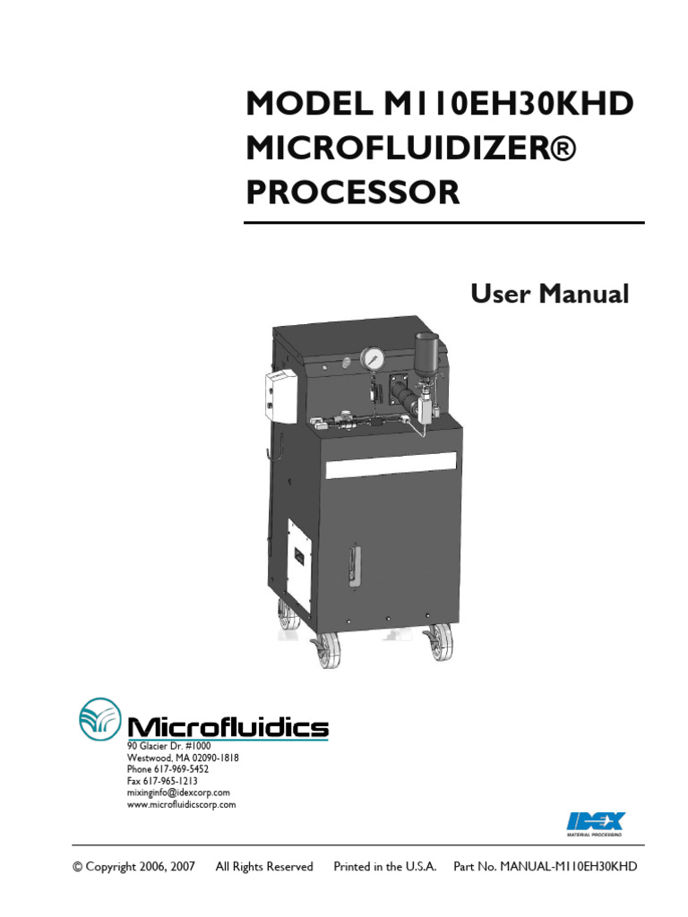 Manual M110eh30khd | PDF | Pump | Valve