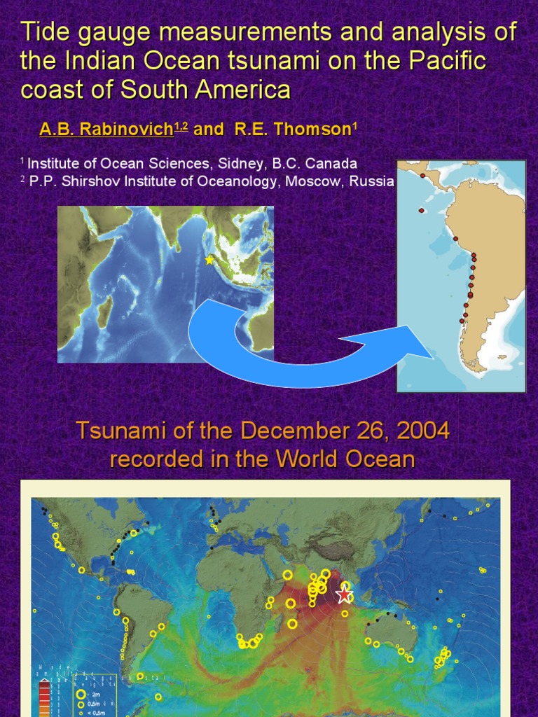 Indian Ocean Tsunami of 2004 Recorded Along South America's Pacific ...