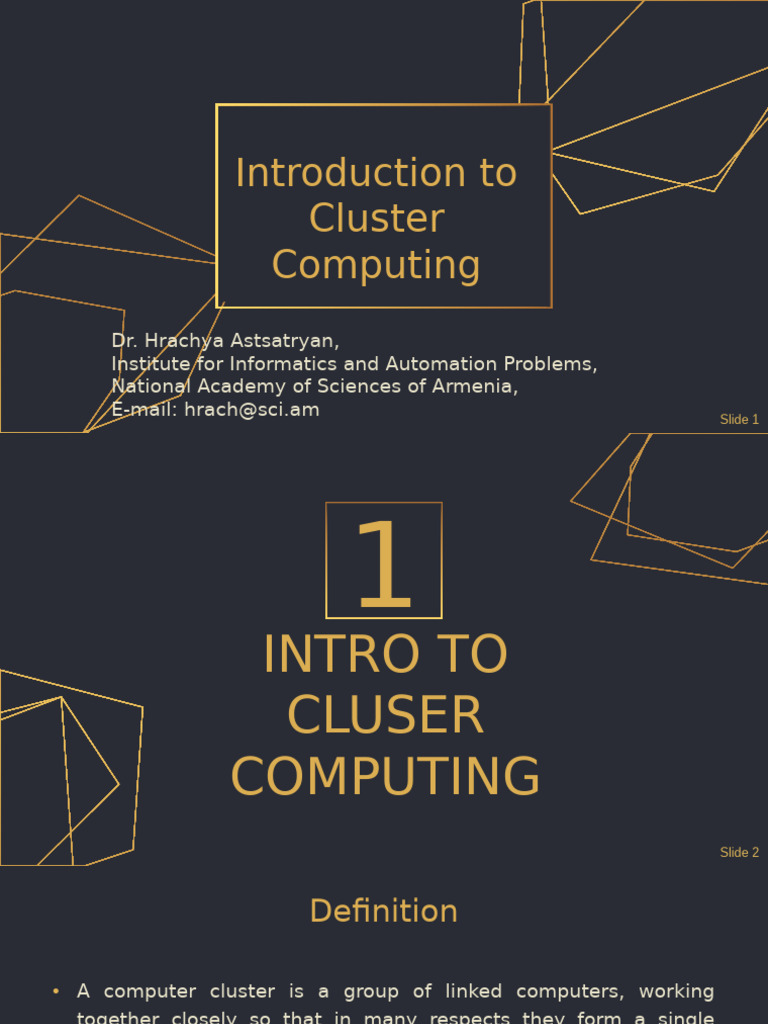 1 Cluster Computing | PDF | File Transfer Protocol | Computer Cluster