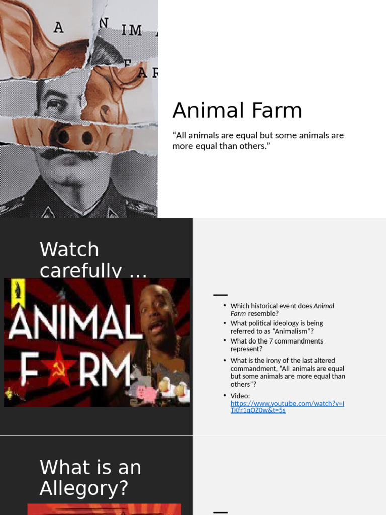 Animal Farm: Allegory of the Russian Revolution | PDF | Joseph Stalin ...