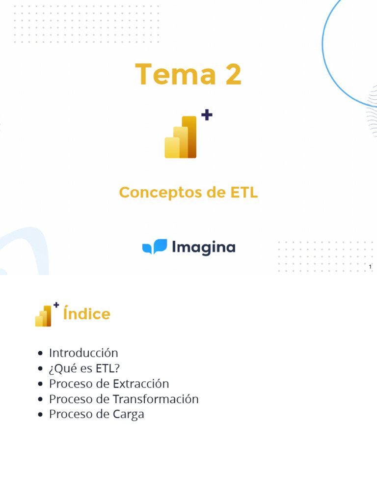 Tema 2 Conceptos de Etl | PDF | Computación en la nube | Almacén de datos