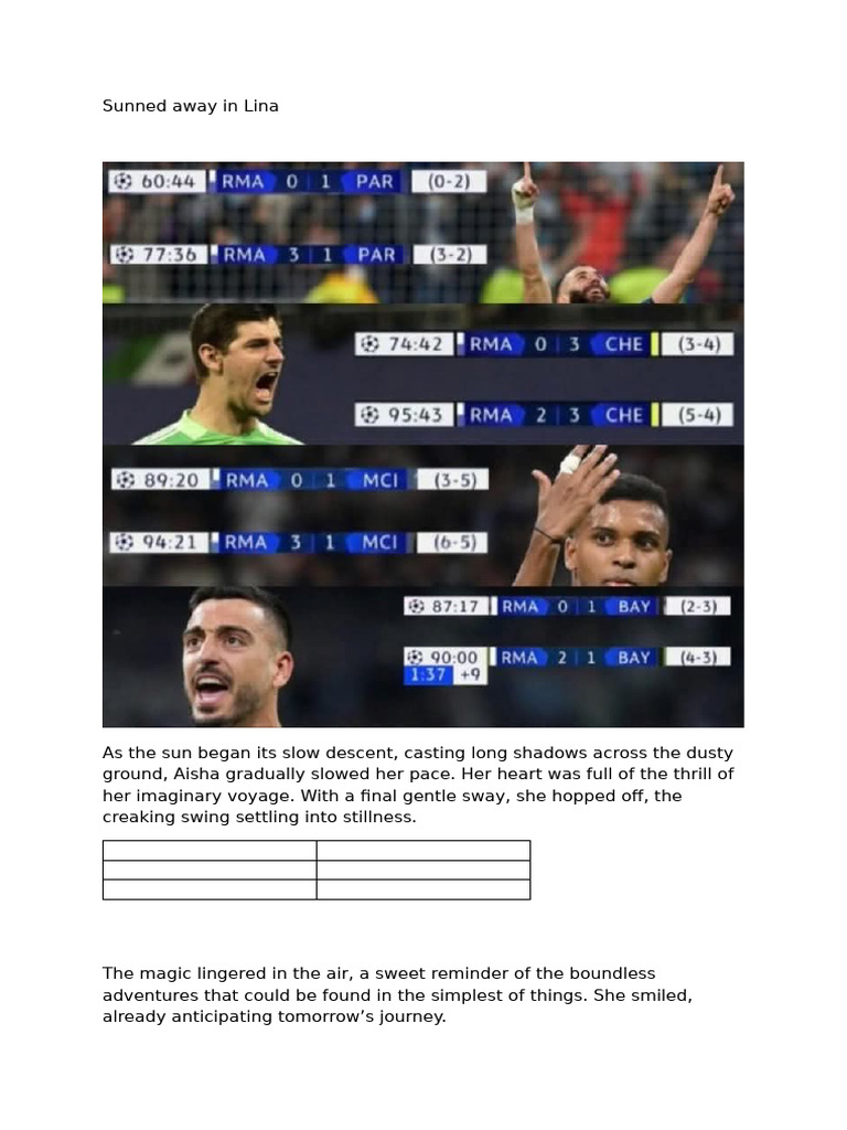 Sunned Away in Lina | PDF