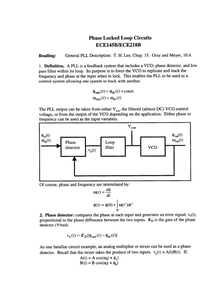 PLL Design Notes | PDF