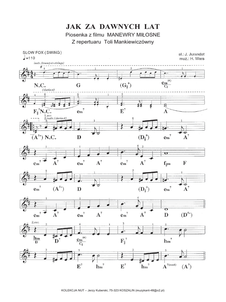 Jak Za Dawnych Lat | PDF