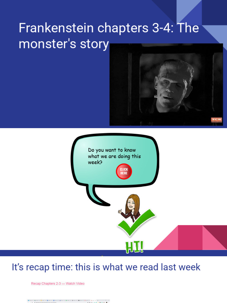 Frankenstein Chapters 4-5 - EBONY | PDF