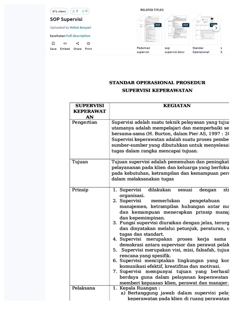 PDF Sop Supervisi Compress (1) | PDF