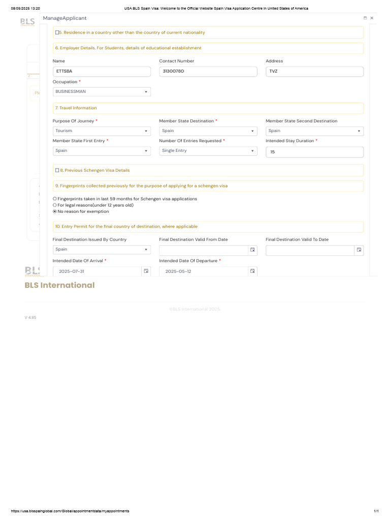 USA BLS Spain Visa - Welcome To The Official Website Spain Visa Application Centre in United ...