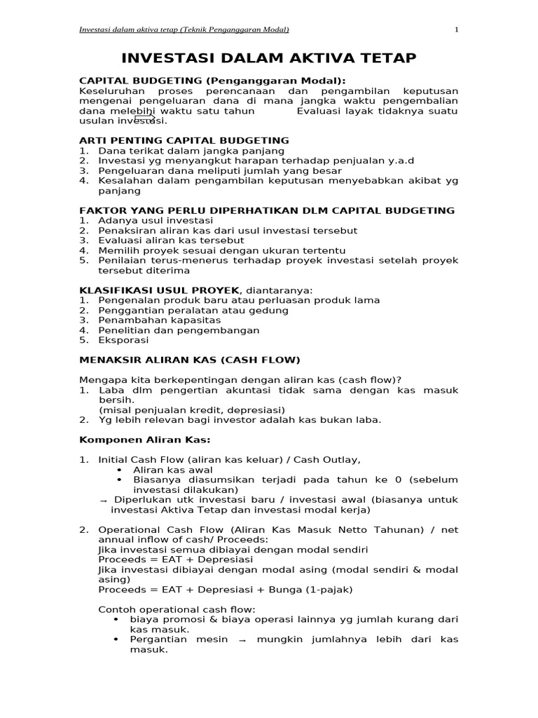 Capitalbudgeting Mhs | PDF