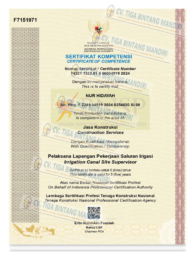 A. Pengalaman Pelaksana Irigasi Yayat | PDF