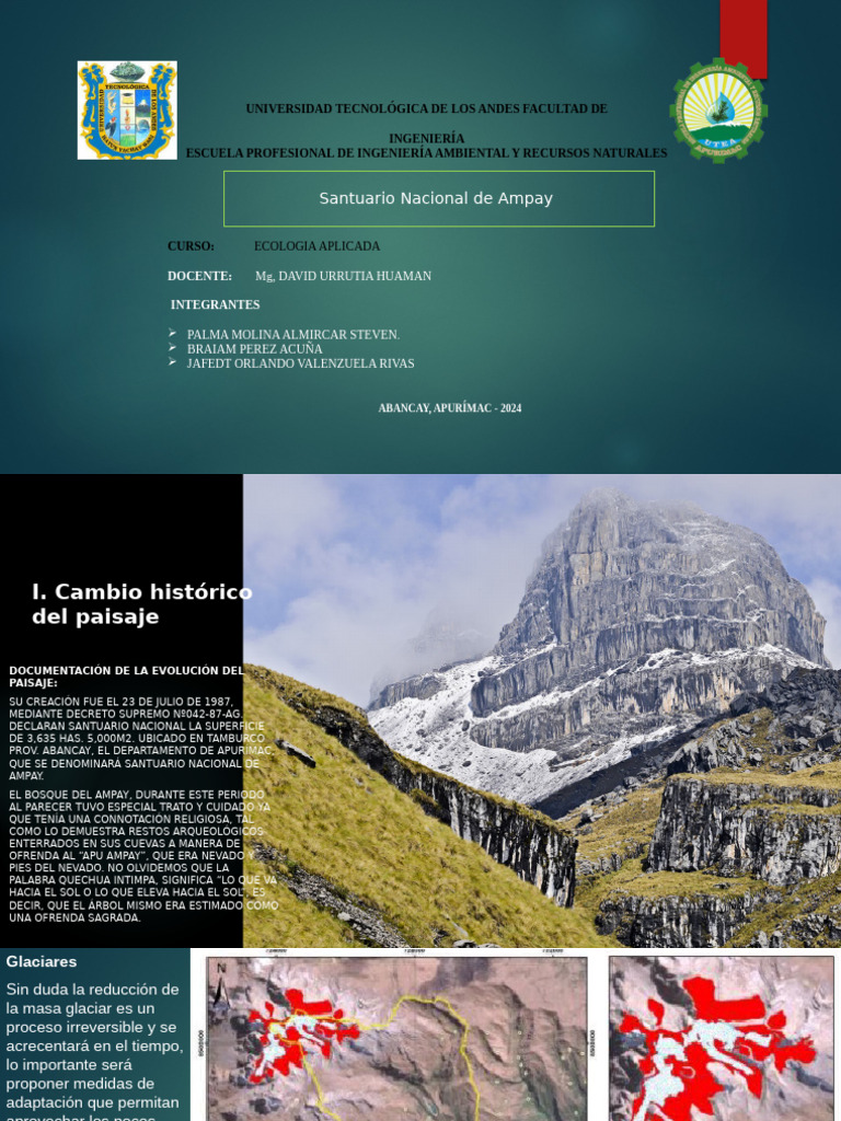 Santuario Nacional de Ampay EXPO FINAL | PDF | Deforestación ...