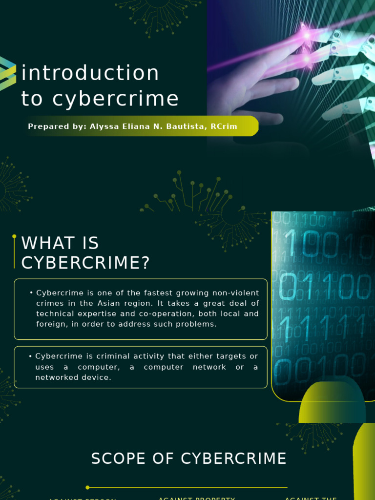 Introduction To Cybercrime | PDF | Cybercrime | Malware