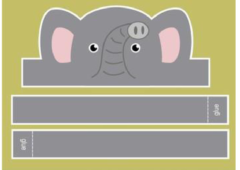 Molde Diadema de Elefante para Imprimir y Armar | PDF