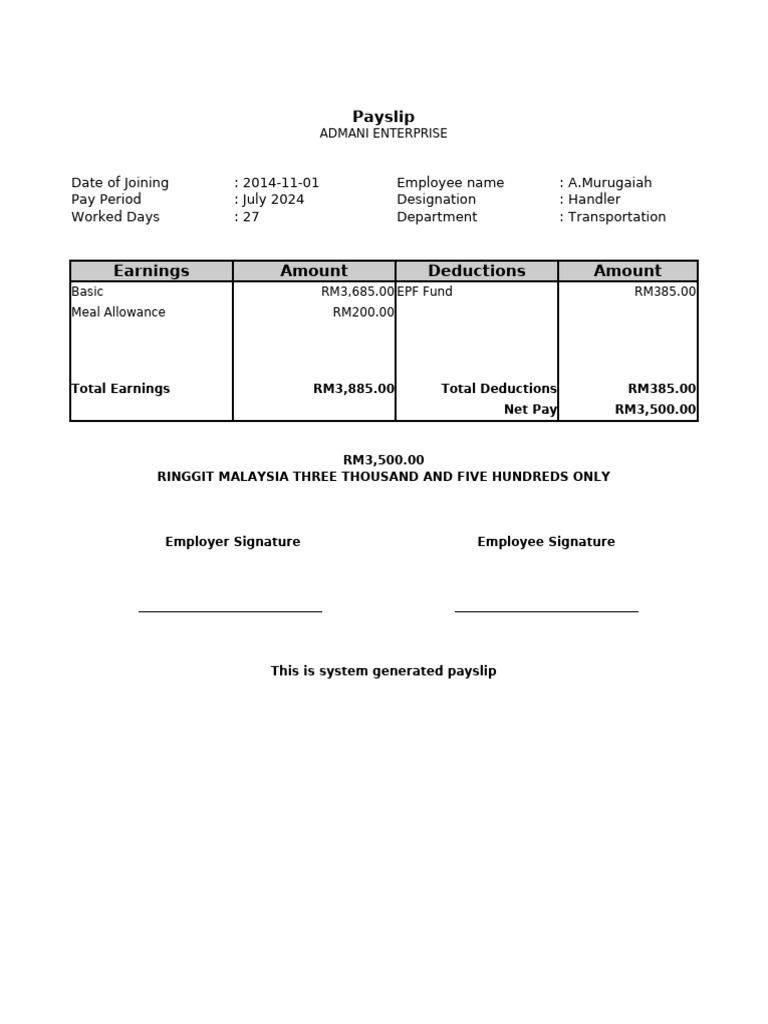 Paysliper Template Grid1 | PDF | Paycheck | Factor Income Distribution