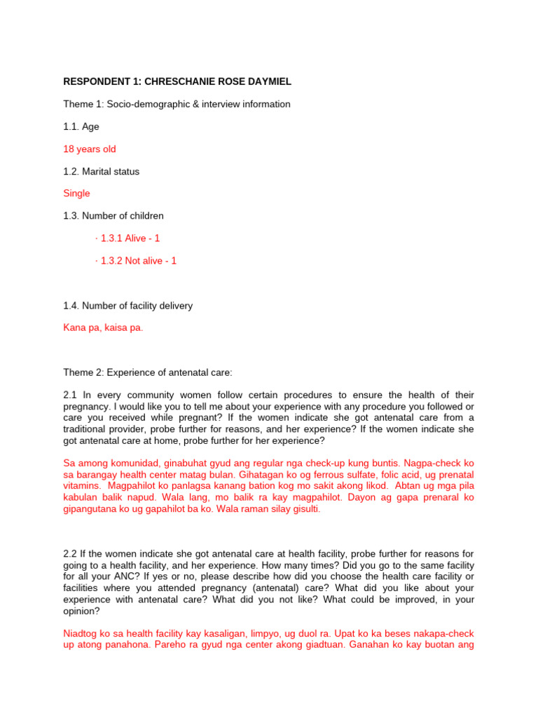 Transcribed Data-Birthing Center | PDF | Childbirth | Maternal Health